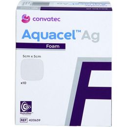 Aquacel Ag Foam nicht adh&auml;siv 5x5 cm Verband 10 St