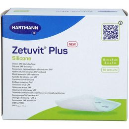 Zetuvit Plus Silicone steril 8x8 cm 10 St