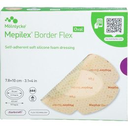 Avitamed Mepilex Border Flex Schaumverb.haft.7,8x10 cm oval 5 St