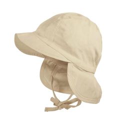 MaxiMo Jungen MaxiMo Schirmm&uuml;tze 1 Stk. Beige, Popeline, Nackenschutz, Bindeband, Unisex