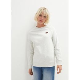 bonprix Damen bonprix Sweatshirt, 2 Stk. bequeme Passform, h&uuml;ftbedeckende L&auml;nge, mit Rundhalsausschnitt blau 32/34 (XS)