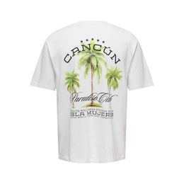 Only & Sons Only & Sons Damen ONLY & SONS T-Shirt &raquo;ONSKEANE RLX SS PRINT TEE NOOS&laquo; wei&szlig; S