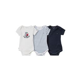 Tommy Hilfiger Jungen Kurzarmbody &raquo;3 PACK BODY SS GIFTBOX&laquo; Packung, 3er, 3 Stk. aus weicher Baumwollmischung blau 74, N-Gr