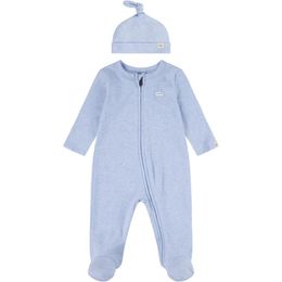 Levi's Kids Jungen Levi's Kids Neugeborenen-Geschenkset &raquo;LVN FOOTED COVERALL & HAT SET&laquo; Set, 2 Stk. UNISEX blau
