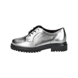 Gabor Comfort Damen Schn&uuml;rschuh &raquo; Halbschuhe Leder&laquo; silber 39