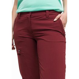 Maier Sports Damen Funktionshose &raquo;Lulaka 7/8&laquo; Damen Wanderhose, atmungsaktive und elastische Outdoor-Hose rot 38, Normalgr&ouml;&szlig;en
