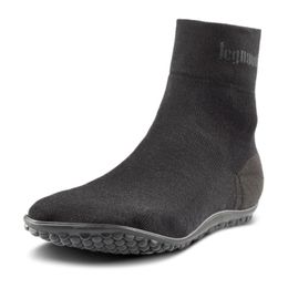 Leguano Damen Barfu&szlig;schuh &raquo;CLASSIC&laquo; , Bequemschuh, Komfortschuh, Flats, Schlupfboots mit dehnbarem Schaft schwarz XL (44/45)