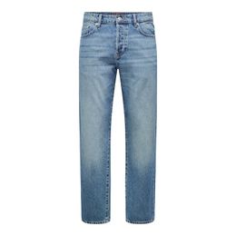 Only & Sons Only & Sons Herren ONLY & SONS Regular-fit-Jeans &raquo;ONSEDGE STRAIGHT BOX TAI DNM MU OTL&laquo; blau 31, L&auml;nge 34
