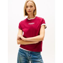Tommy Jeans Damen Kurzarmshirt &raquo;TJW REG ESSENTIAL LOGO 2 TEE EXT&laquo; XXXL(46)