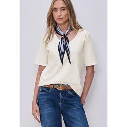 Street One Damen Street One Kurzarmshirt mit V-Ausschnitt 36