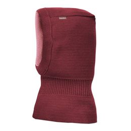 MaxiMo Jungen MaxiMo Wendem&uuml;tze reine Merinowolle, reversible, doppelt gestrickt, Ausgen&auml;htes Halsteil rosa