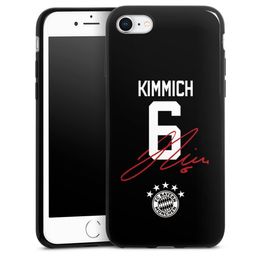 DeinDesign iPhone SE (2022) Handy Slim Case extra d&uuml;nn Silikon Handyh&uuml;lle schwarz H&uuml;lle Kimmich Fc Bayern M&uuml;nchen Fcb Silikon Slim Case