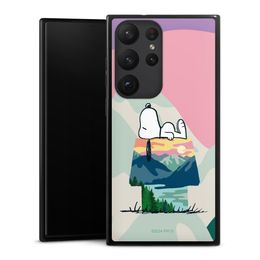 DeinDesign Galaxy S23 Ultra Handy Silikon H&uuml;lle Case schwarz Handyh&uuml;lle Official Licensed Product Peanuts Snoopy