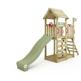 Wickey Kinderspielturm mit Holzdach MultiFlyer ohne Anbaumodule