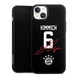 DeinDesign iPhone 14 Handy Premium Silikon H&uuml;lle Handyh&uuml;lle schwarz Case Fcb Fc Bayern M&uuml;nchen Kimmich Silikon Premium Case