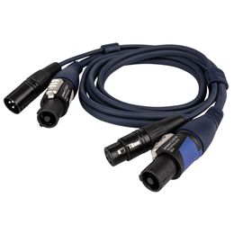 Showtec DAP powerCON/XLR M - powerCON/XLR F - DMX / Strom - 3 m
