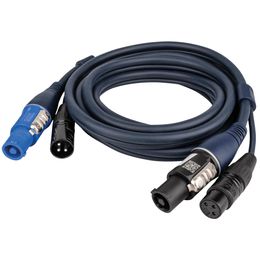 DAP-Audio DAP FP17 Hybridkabel - powerCON & 3-pin XLR - 3 m