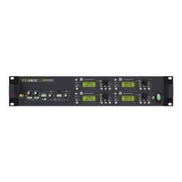INTUSONIC HMA74 4-Zonen Audio Router - 19"-Audio-Router, 5 Stereo- & 2 Mic-Eing&auml;nge, IR-Fernbedienung