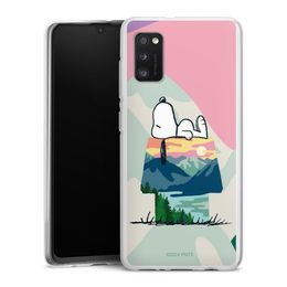 DeinDesign Galaxy A41 Handy Silikon H&uuml;lle Case transparent Handyh&uuml;lle Official Licensed Product Peanuts Snoopy Silikon Case