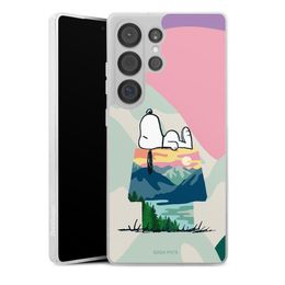 DeinDesign Galaxy S25 Ultra Handy Silikon H&uuml;lle Case transparent Handyh&uuml;lle Official Licensed Product Peanuts Snoopy Silikon Case