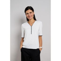 Seidel Moden Damen V-Shirt mit Rei&szlig;verschluss am Kragen - MADE IN GERMANY 54