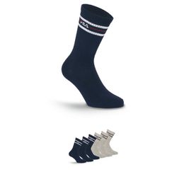 Fila Damen Socken &raquo;UNISEX LIFESTYLE PLAIN SOCKS&laquo; 6 Paar tlg. mit eingestricktem Logo 43-46