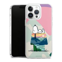 DeinDesign iPhone 14 Pro Max Handy Silikon H&uuml;lle Case transparent Handyh&uuml;lle Official Licensed Product Peanuts Snoopy Silikon Case