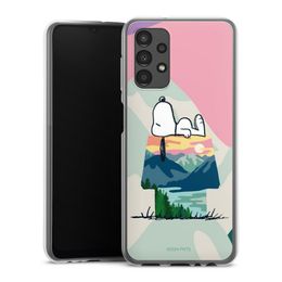 DeinDesign Galaxy A13 4G Handy Silikon H&uuml;lle Case transparent Handyh&uuml;lle Official Licensed Product Peanuts Snoopy Silikon Case