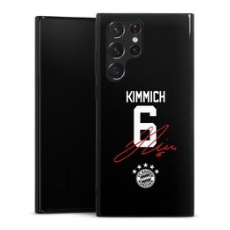 DeinDesign Galaxy S22 Ultra Handy Silikon H&uuml;lle Case schwarz Handyh&uuml;lle Fcb Fc Bayern M&uuml;nchen Kimmich