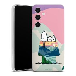 DeinDesign Galaxy S24 FE 5G Handy Silikon H&uuml;lle Case transparent Handyh&uuml;lle Official Licensed Product Peanuts Snoopy Silikon Case