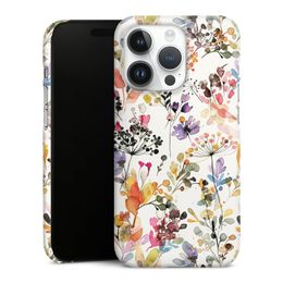 DeinDesign iPhone 14 Pro Handy Premium Case Smartphone Handyh&uuml;lle Schutzh&uuml;lle matt Pastel Flower Muster Premium Case
