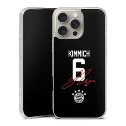 DeinDesign iPhone 16 Pro Max Handy Silikon H&uuml;lle Case transparent Handyh&uuml;lle Fcb Fc Bayern M&uuml;nchen Kimmich Silikon Case