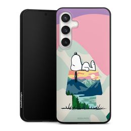 DeinDesign Galaxy S24 FE 5G Handy Premium Silikon H&uuml;lle Handyh&uuml;lle schwarz Case Official Licensed Product Peanuts Snoopy Silikon Premium Case