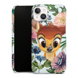 DeinDesign iPhone 14 Handy Premium Case Smartphone Handyh&uuml;lle Schutzh&uuml;lle matt Disney Bambi Flowers Premium Case