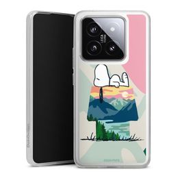 DeinDesign Xiaomi 14T Pro Handy Silikon H&uuml;lle Case transparent Handyh&uuml;lle Official Licensed Product Peanuts Snoopy Silikon Case