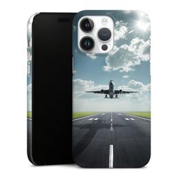 DeinDesign iPhone 14 Pro Max Handy Premium Case Smartphone Handyh&uuml;lle Schutzh&uuml;lle matt Wanderlust Airplane Urlaub Premium Case