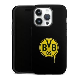 DeinDesign iPhone 14 Pro Handy Panzer Handyh&uuml;lle robuste Outdoor H&uuml;lle Schutzh&uuml;lle matt Borussia Dortmund Official Licensed Product Bvb Tough Case