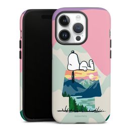 DeinDesign iPhone 14 Pro Handy Panzer Handyh&uuml;lle robuste Outdoor H&uuml;lle Schutzh&uuml;lle matt Official Licensed Product Peanuts Snoopy Tough Case