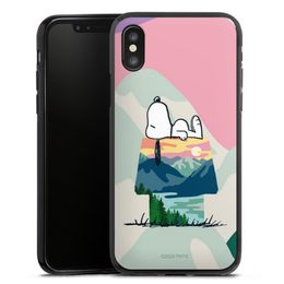 DeinDesign iPhone X Handy Silikon H&uuml;lle Case schwarz Handyh&uuml;lle Official Licensed Product Peanuts Snoopy