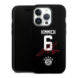 DeinDesign iPhone 14 Pro Handy Panzer Handyh&uuml;lle robuste Outdoor H&uuml;lle Schutzh&uuml;lle matt Fcb Fc Bayern M&uuml;nchen Kimmich Tough Case