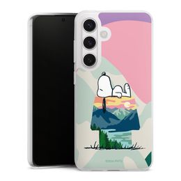 DeinDesign Galaxy S24 Handy Silikon H&uuml;lle Case transparent Handyh&uuml;lle Official Licensed Product Peanuts Snoopy Silikon Case
