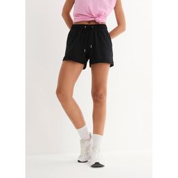 bonprix Damen bonprix Sweatshorts aus Baumwolle und Polyester, regular fit, mit Eingrifftaschen 40/42 (M), N-Gr