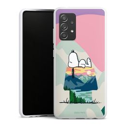 DeinDesign Galaxy A52s 5G Handy Silikon H&uuml;lle Case wei&szlig; Handyh&uuml;lle Official Licensed Product Peanuts Snoopy Silikon Case