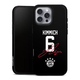 DeinDesign iPhone 16 Pro Max Handy Panzer Handyh&uuml;lle robuste Outdoor H&uuml;lle Schutzh&uuml;lle gl&auml;nzend Fcb Fc Bayern M&uuml;nchen Kimmich Tough Case