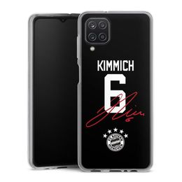 DeinDesign Galaxy A12 Handy Silikon H&uuml;lle Case transparent Handyh&uuml;lle Fcb Fc Bayern M&uuml;nchen Kimmich Silikon Case