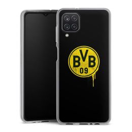 DeinDesign Galaxy A12 Handy Silikon H&uuml;lle Case transparent Handyh&uuml;lle Borussia Dortmund Official Licensed Product Bvb Silikon Case