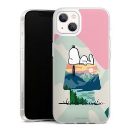 DeinDesign iPhone 13 Handy Silikon H&uuml;lle Case transparent Handyh&uuml;lle Official Licensed Product Peanuts Snoopy Silikon Case
