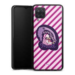 DeinDesign Galaxy A12 Handy Silikon H&uuml;lle Case schwarz Handyh&uuml;lle Alice In Wonderland Disney Grinning Cat