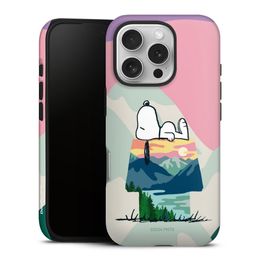 DeinDesign iPhone 16 Pro Handy Panzer Handyh&uuml;lle robuste Outdoor H&uuml;lle Schutzh&uuml;lle matt Official Licensed Product Peanuts Snoopy Tough Case