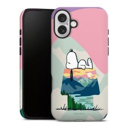 DeinDesign iPhone 16 Plus Handy Panzer Handyh&uuml;lle robuste Outdoor H&uuml;lle Schutzh&uuml;lle matt Official Licensed Product Peanuts Snoopy Tough Case